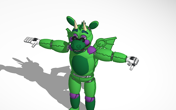 3D design partytime lenny the dragon - Tinkercad