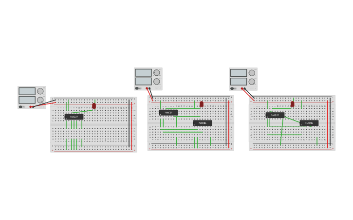 Circuit design MOD4_NOR Gate - Tinkercad