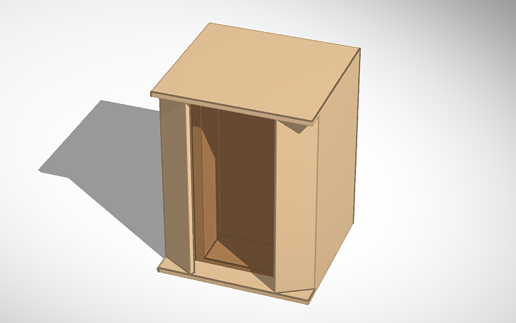 3D design Clothes Closet in a concept of Lazy Susan - Tinkercad