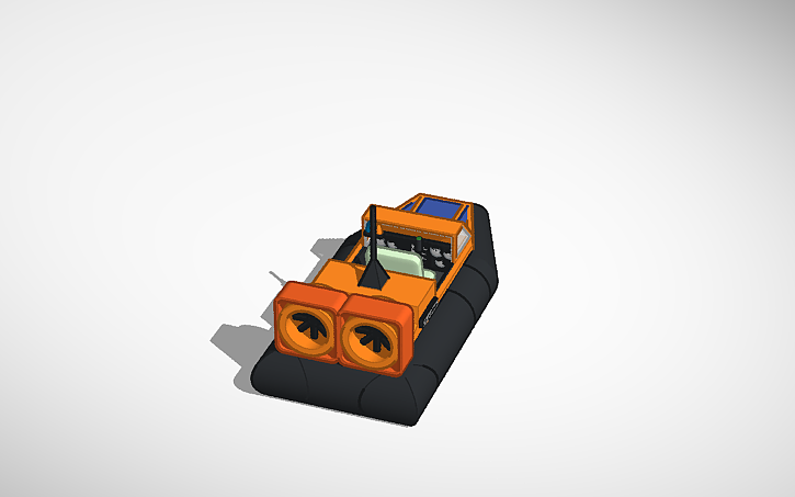 3D design RNLI hovercraft - Tinkercad
