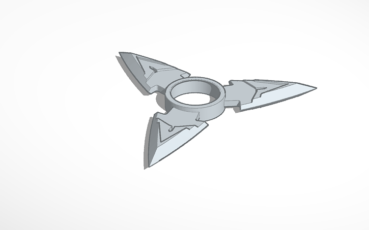 3D design Genji's shuriken - Tinkercad