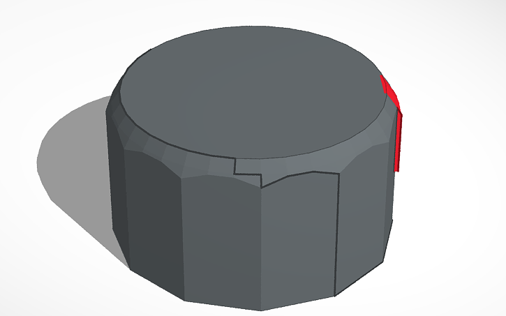 3D design knob potentiometer - Tinkercad