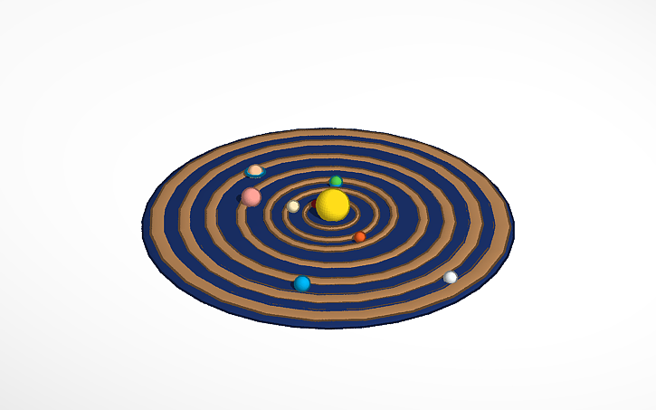 3D design Solar System - Tinkercad