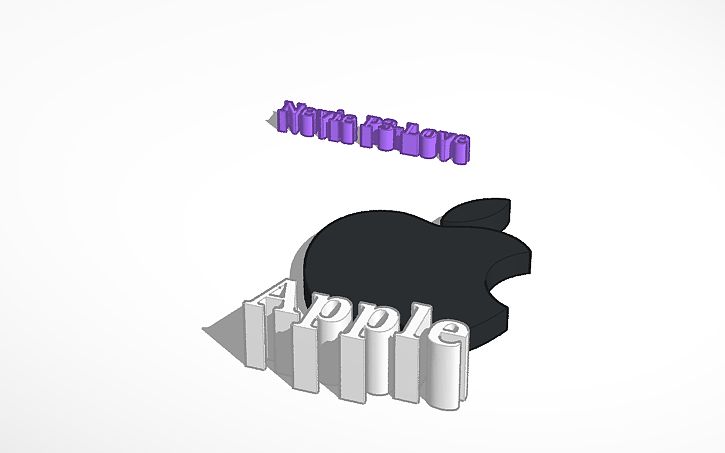 3D design 3D Apple-Logo ICT | Tinkercad