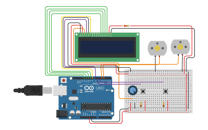 Circuit design CONTROL DE ACCESO S8 | Tinkercad