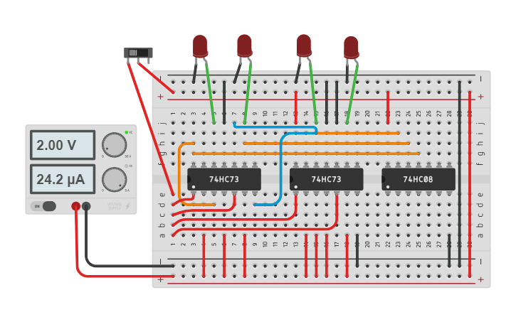 Circuit Design Lab 19a Mod 8 Of Even S From 0 14 Tinkercad