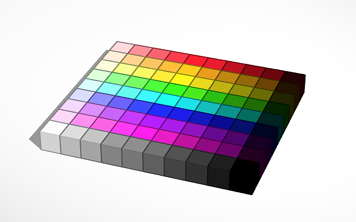 3D design The Gradient Board - Tinkercad