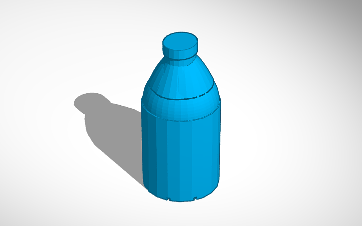 3D design water bottle - Tinkercad