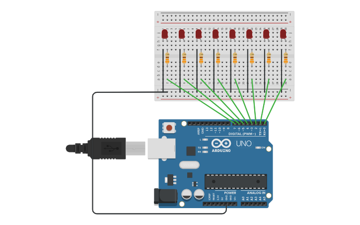 Circuit design Bitwise Operators | Tinkercad