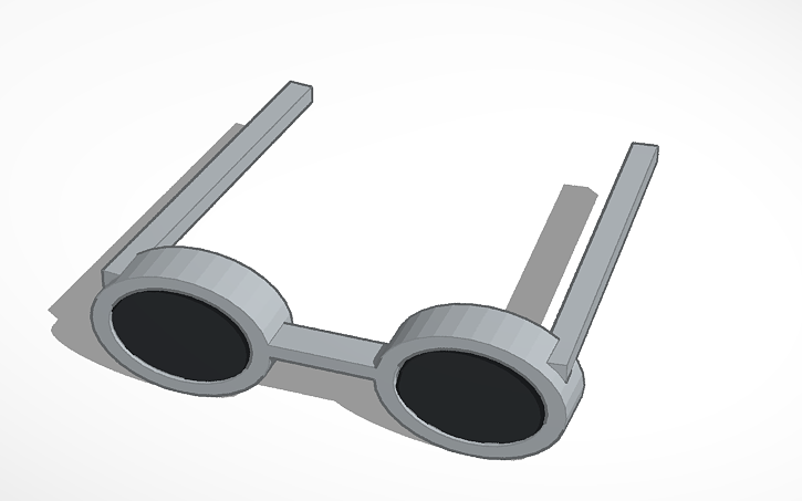 3D design Minecraft glasses house - Tinkercad