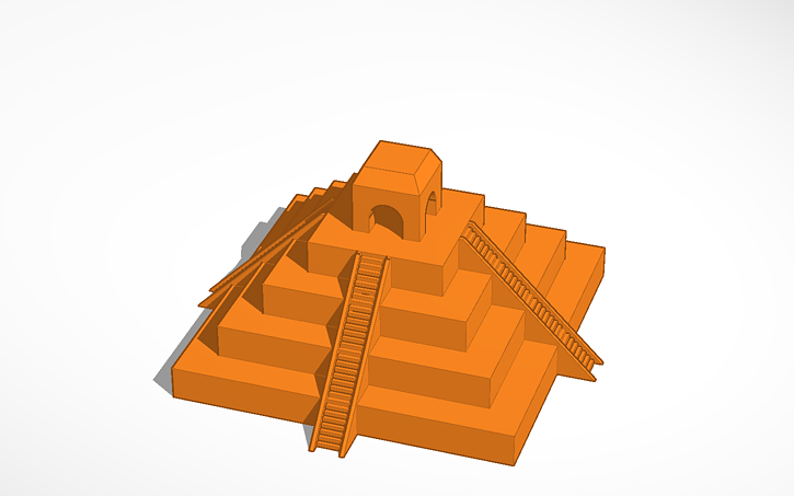 3D design mayan temple - Tinkercad