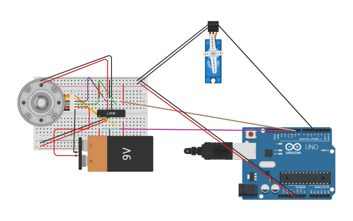 Circuit design Copy of 3 Stepper motor using a dc motor with encoder ...