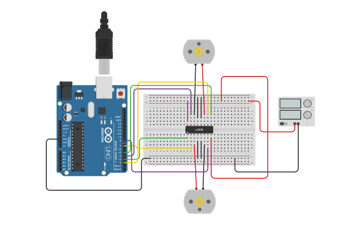 Circuit design Assignment - Arduino Car | Tinkercad