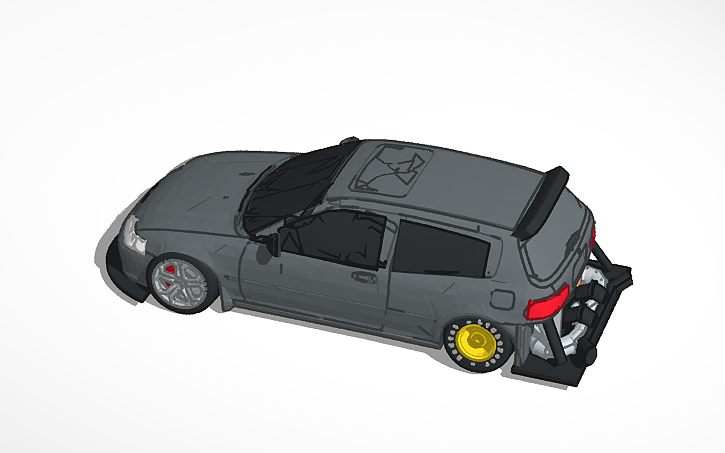 3D design Honda Civic HatchBack Custom - Tinkercad
