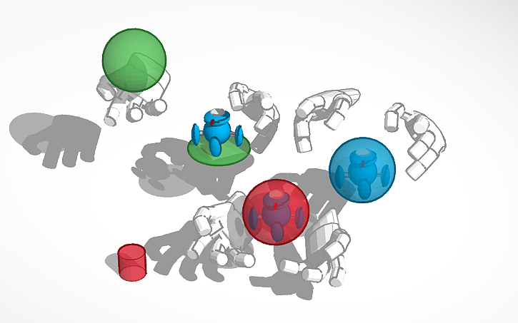 3D design puppets - Tinkercad