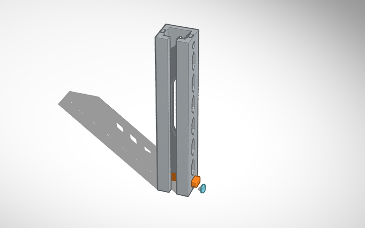 3D design T-Track - Lightweight v5 - Tinkercad