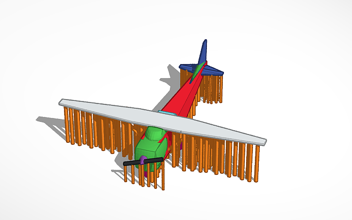 3D design Plane Cessna - Tinkercad