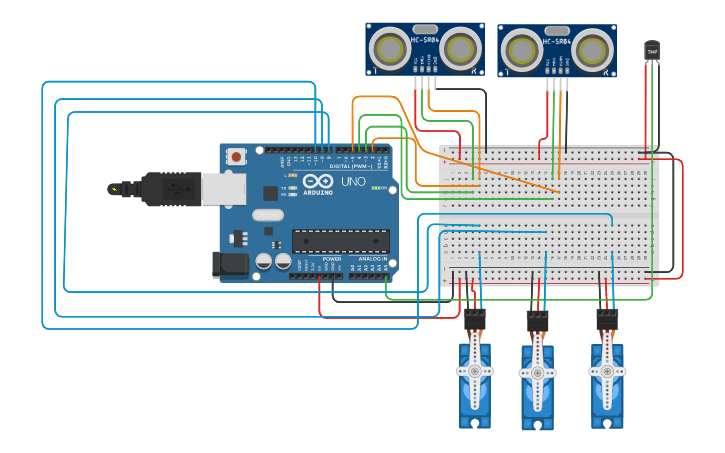 Circuit design sensor boiler bos - Tinkercad