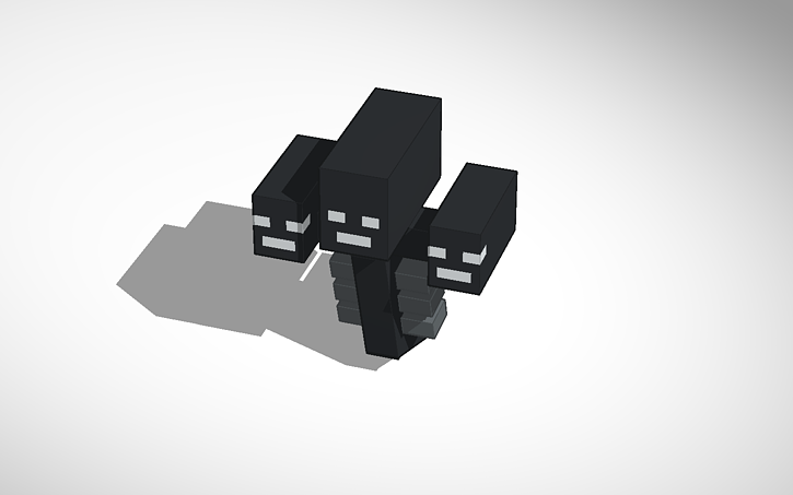 3D design Wither minecraft | Tinkercad