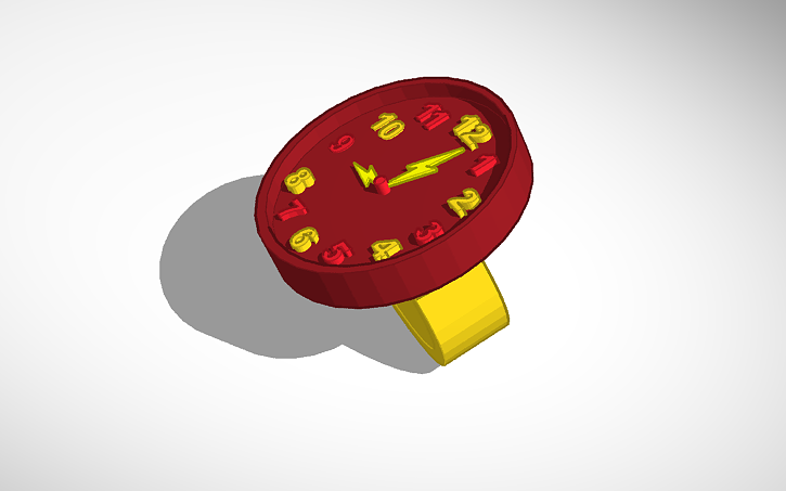 3D design flash watch - Tinkercad
