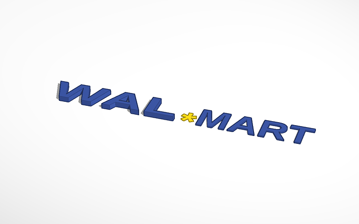 3D design walmart logo - Tinkercad