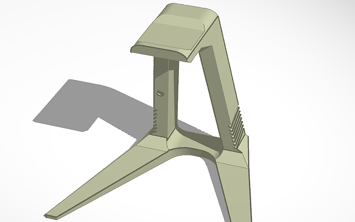 3D design headphone holder for wired headphones - Tinkercad