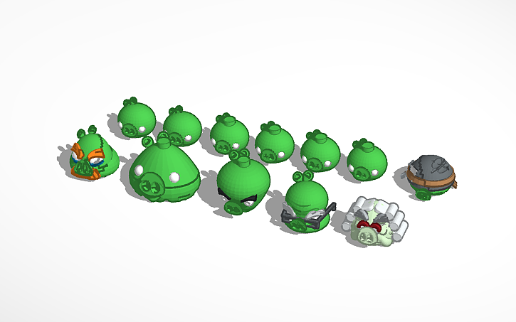 3D design Lego-compatible Angry Birds collection Vol. 2 - Tinkercad