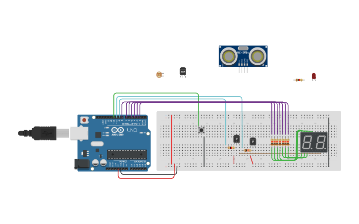 Circuit design Exercise 7 - Tinkercad