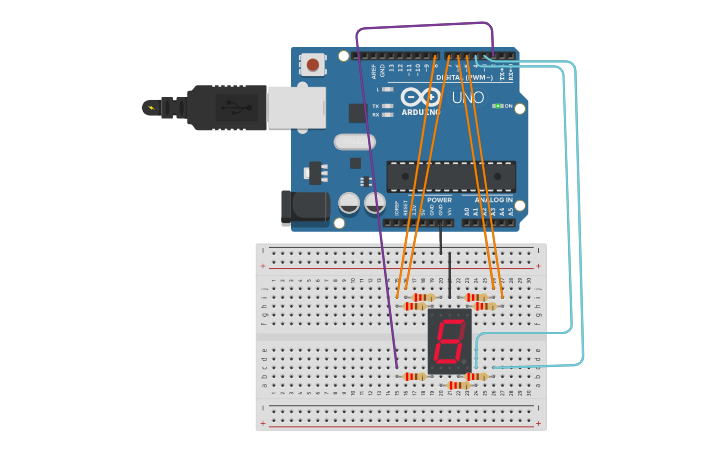 Circuit Design Секундомер Задание №1 Tinkercad