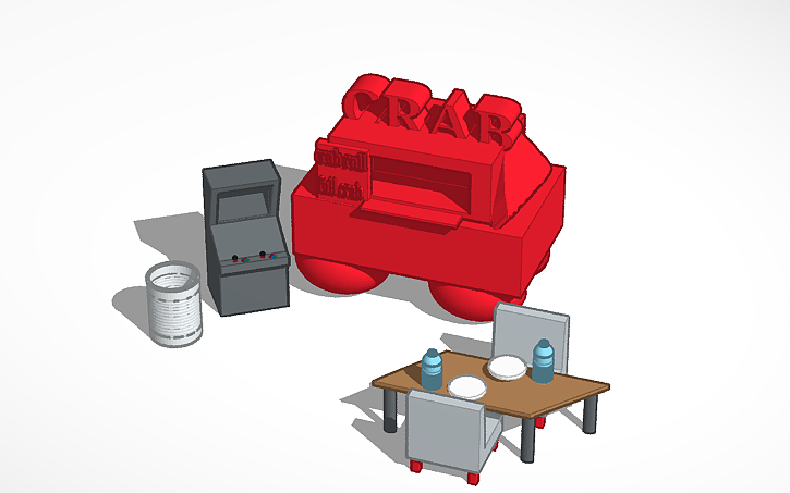 3D design crab food truck | Tinkercad