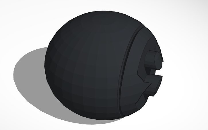 3D design eight ball - Tinkercad