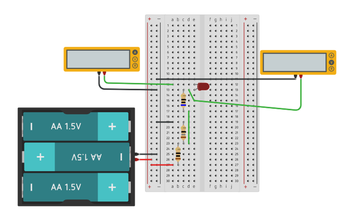 Circuit design Voltage Div - Tinkercad