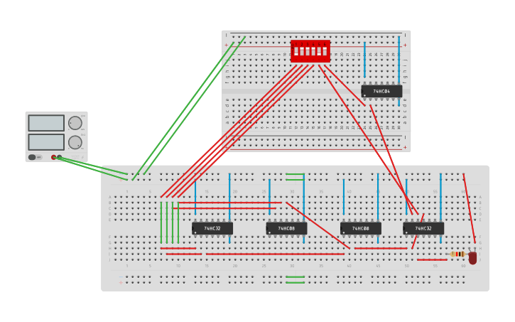 Circuit design CH.EN.U4CSE19030_EXP-4_BOOLEAN EXPRESSION - Tinkercad
