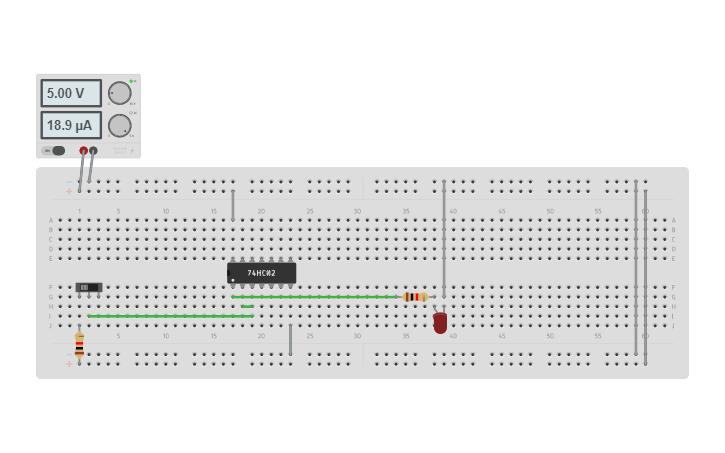 Circuit design 1B - Tinkercad