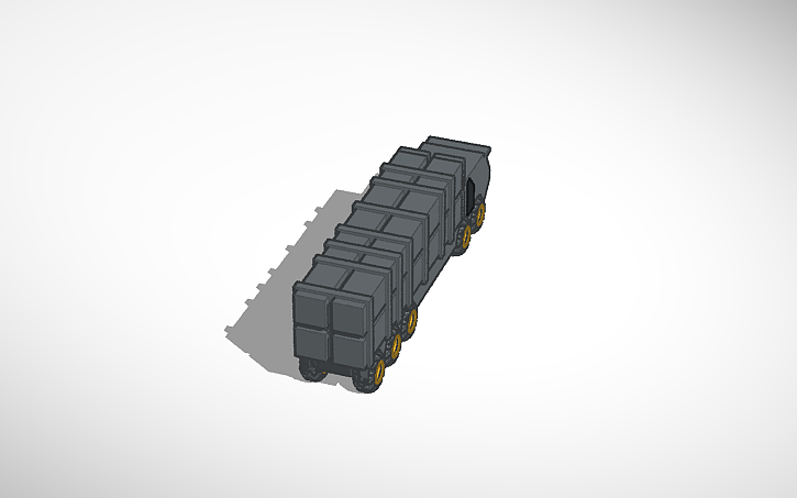 3D design Missile truck - Tinkercad