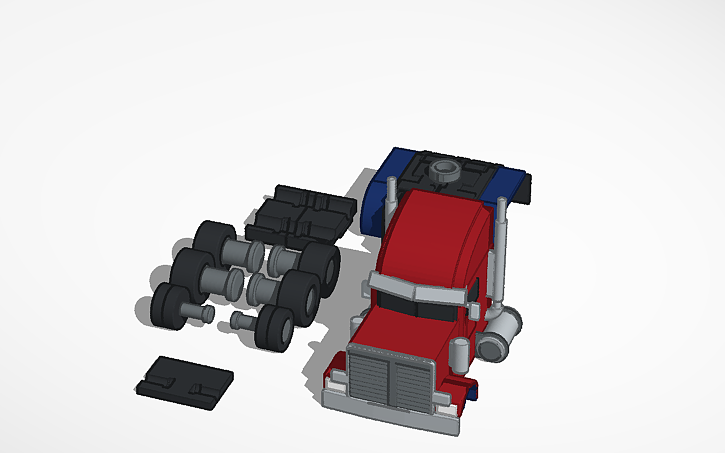 3D design tfp optimus toy - Tinkercad