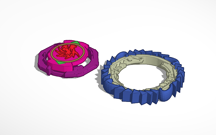 3D design Devastating Arcane DB System Beyblade - Tinkercad