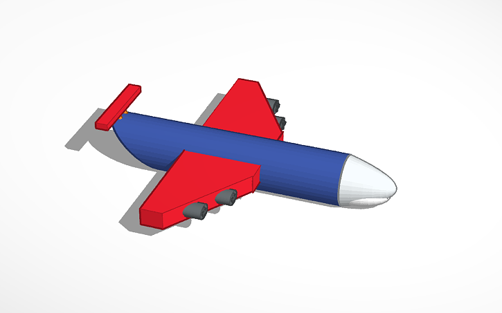 3D design Plane - Tinkercad
