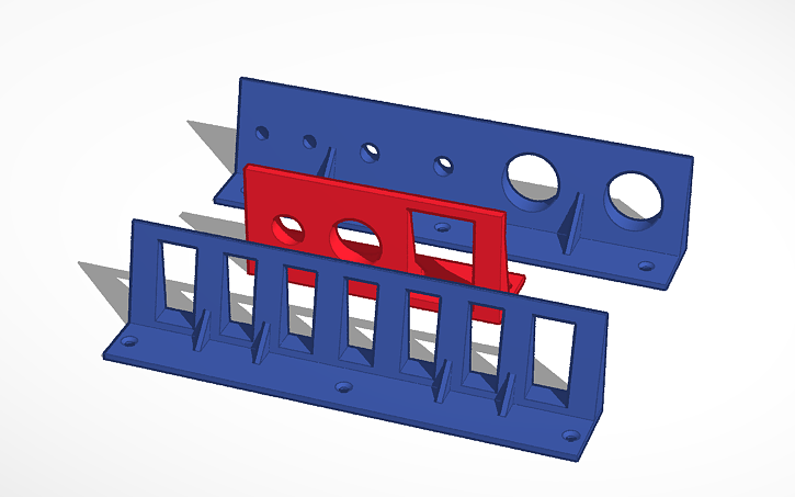 3D design tool slot rack | Tinkercad