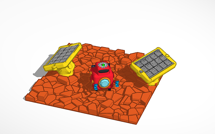 3D design Cyber Robot exploring Mars | Tinkercad