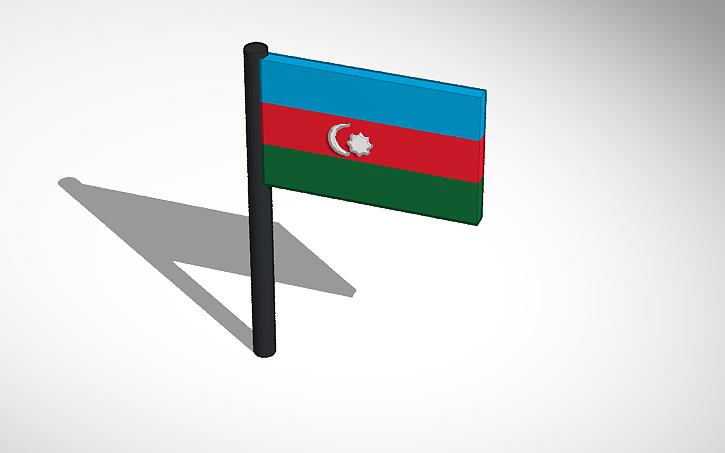 3D design Bayraq - Tinkercad