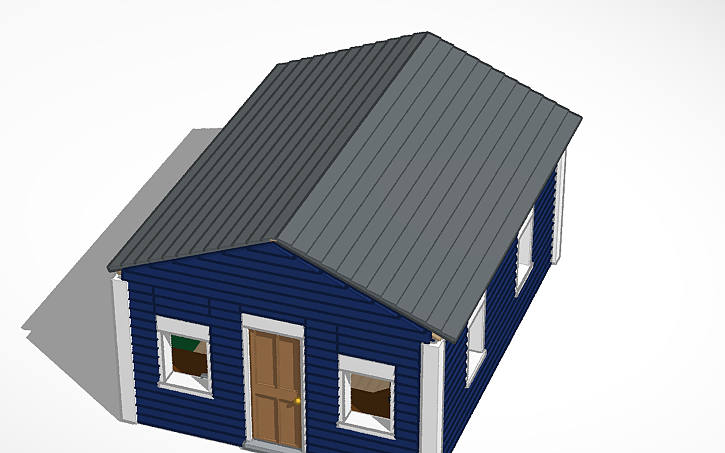 3D design Example House - Tinkercad