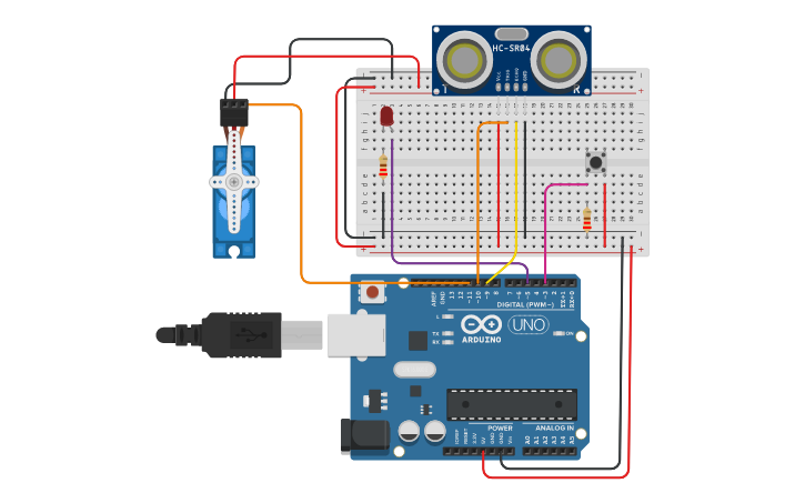 Circuit design Cancello (Marcon Samuel/Florentin Duma) | Tinkercad