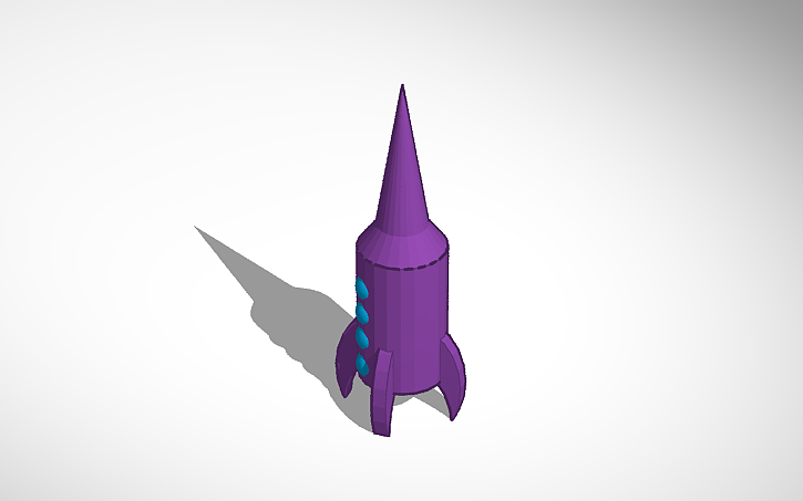 3d Design Rocket Tinkercad