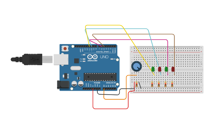 Circuit design Lab 9 Task 2 | Tinkercad