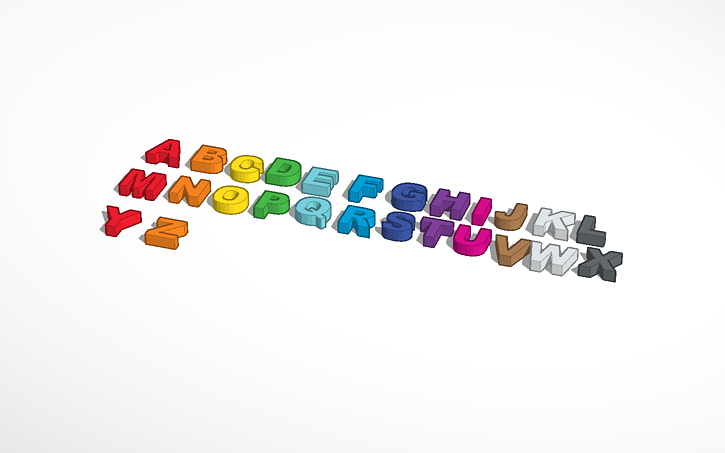 3D design ABC - Tinkercad