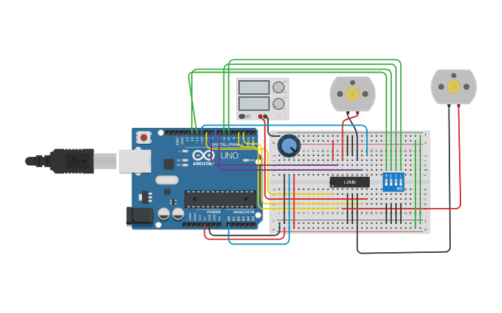 Circuit design Copy of Copy of M4: DC Motor Control With HBridge ...