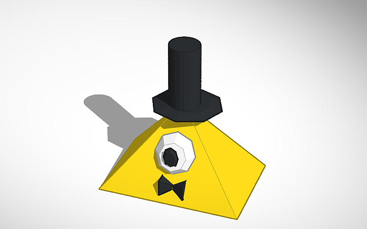 3D design bill cipher - Tinkercad