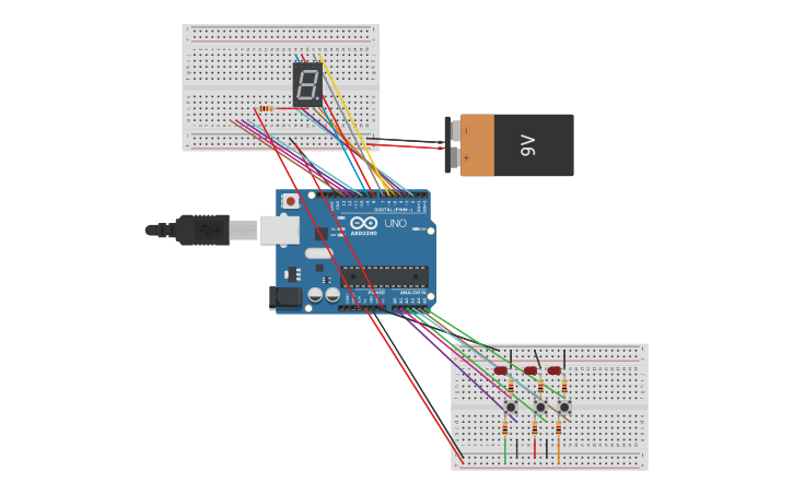 Circuit design Elevator - Tinkercad