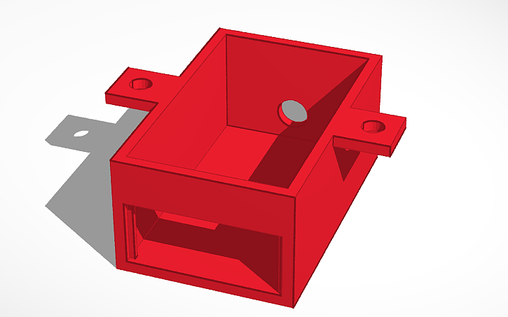 3D design Rectangle Toggle Switch Mount (generic) | Tinkercad